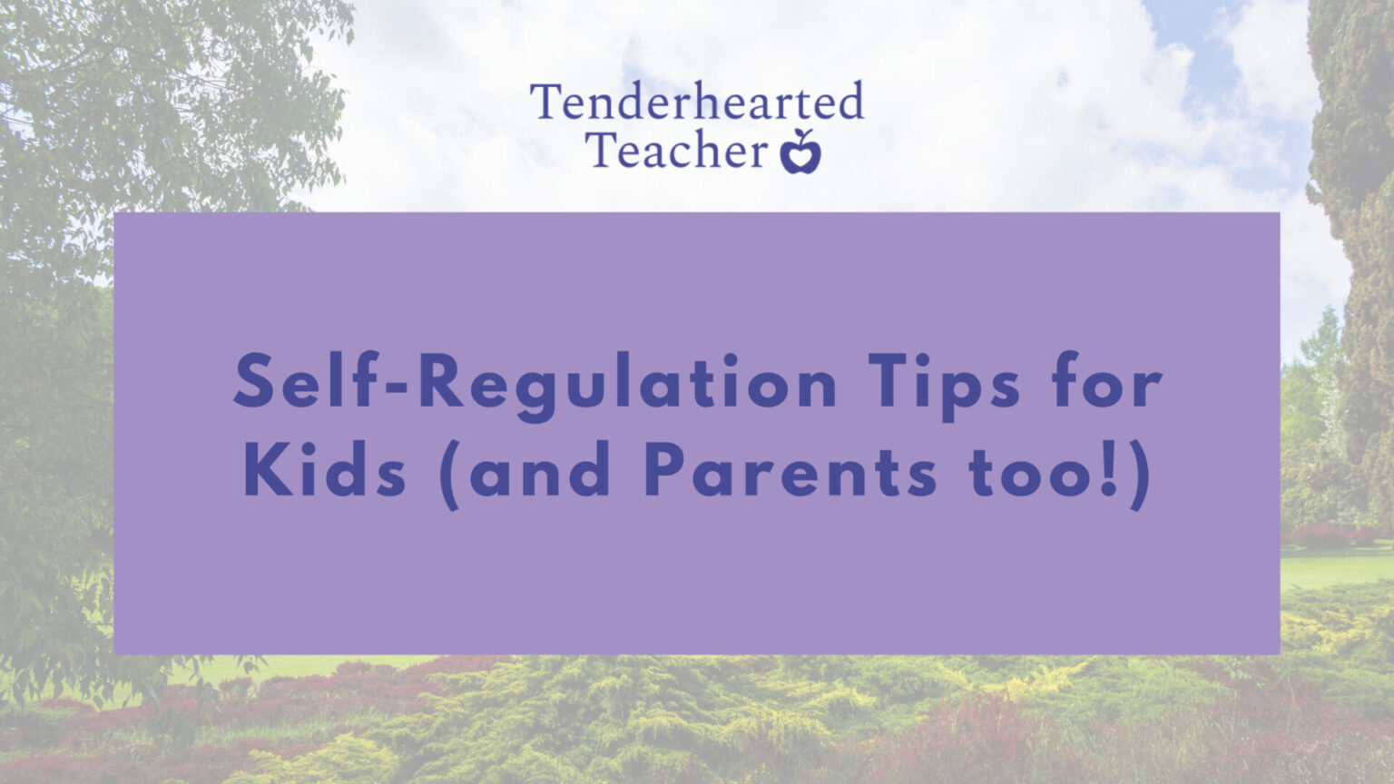 Self-Regulation Tips for Kids (and Parents too!)